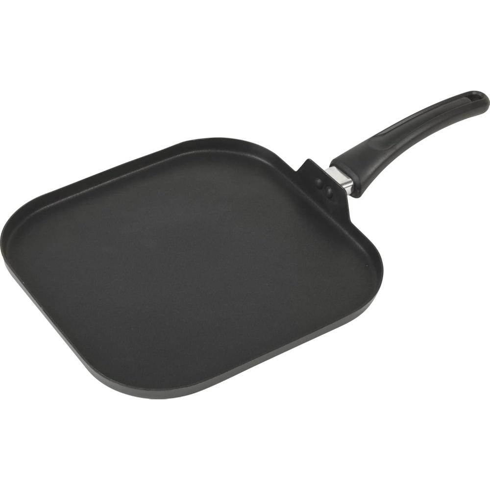 GoodCook 11-Inch Square Griddle Pan, Nonstick Aluminum Frying Pan, Even ...