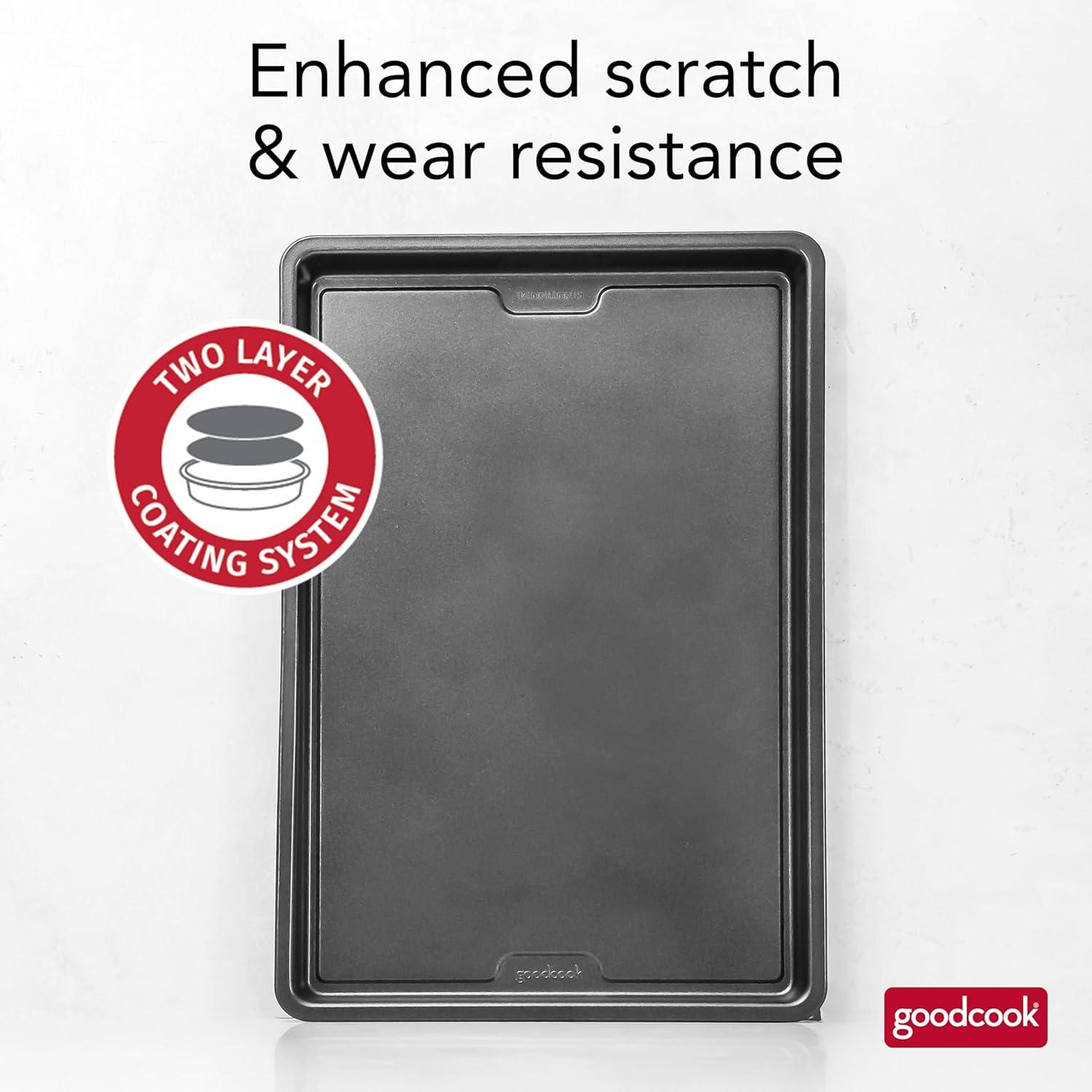 GoodCook PRO Large Baking Sheet Pan Nonstick Warp & Scratch-Resistant ...