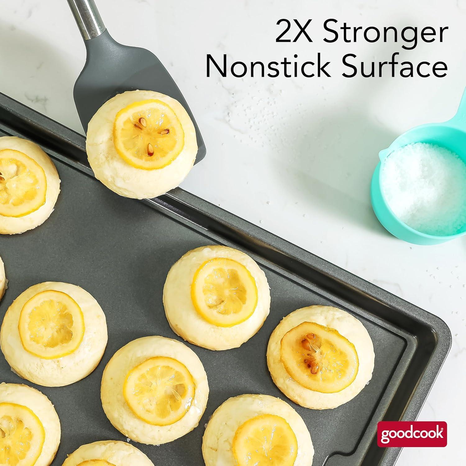 GoodCook PRO Large Baking Sheet Pan Nonstick Warp & Scratch-Resistant ...
