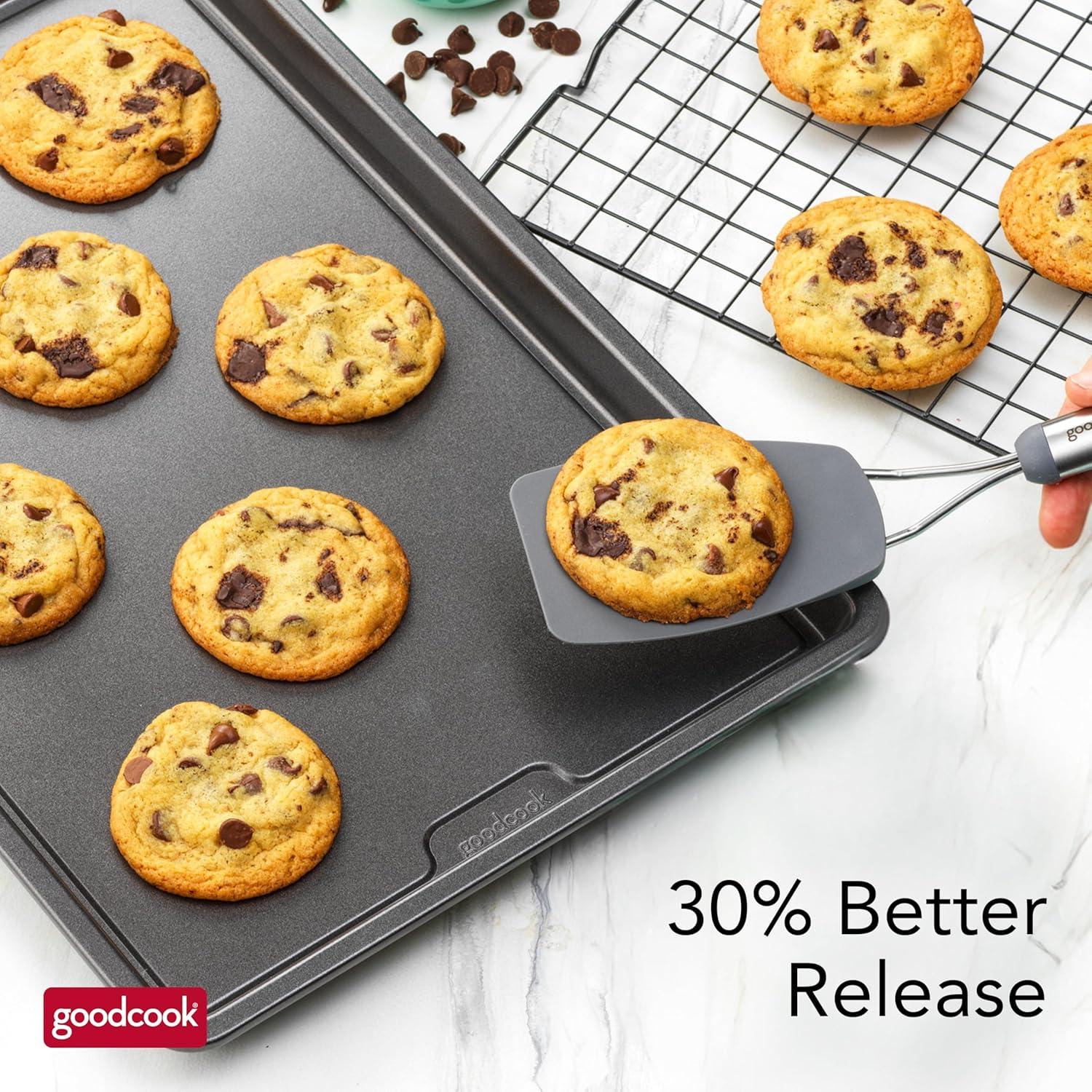 GoodCook PRO Large Baking Sheet Pan Nonstick Warp & Scratch-Resistant ...